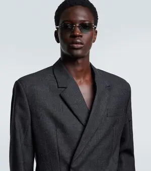 Cartier Signature C De Rectangular Sunglasses - Silver
