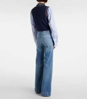 7 For All Mankind Modern Dojo Wide-leg Jeans - Blue
