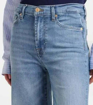 7 For All Mankind Modern Dojo Wide-leg Jeans - Blue