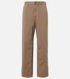 THE ROW Sharka Cotton Gabardine Wide-leg Pants - Brown