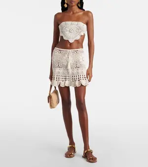 Anna Kosturova Crochet Crop Top