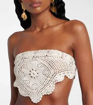 Anna Kosturova Crochet Crop Top