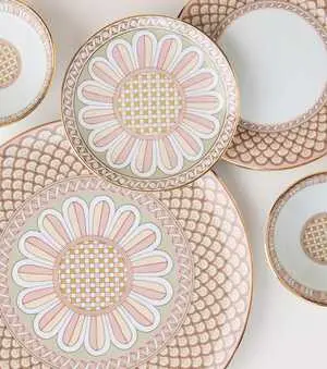 La DoubleJ Porcelain Platter - Multicoloured