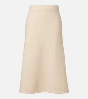 JIL SANDER Wool Midi Skirt