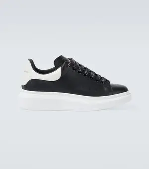 Alexander McQueen Oversized Leather Sneakers Black