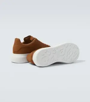 Alexander McQueen Oversized Leather Sneakers - Brown