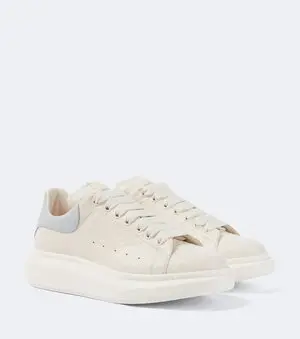 Alexander McQueen Oversized Leather Sneakers - White