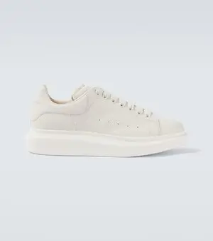 Alexander McQueen Oversized Leather Sneakers - White