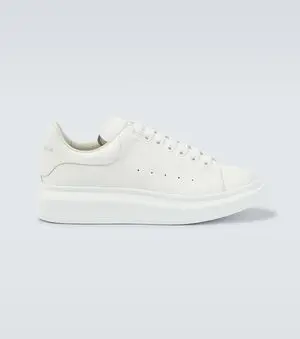 Alexander McQueen Oversized Leather Sneakers - White