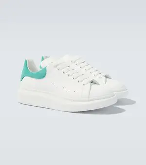 Alexander McQueen Oversized Leather Sneakers - White