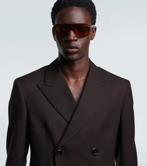 JACQUES MARIE MAGE Aviator Sunglasses - Brown