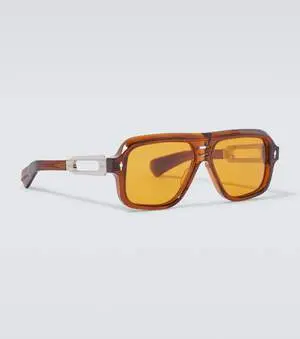 JACQUES MARIE MAGE Aviator Sunglasses - Brown