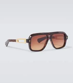 JACQUES MARIE MAGE Aviator Sunglasses - Brown
