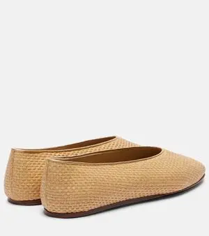 Le Monde Beryl Regency Raffia Ballet Flats