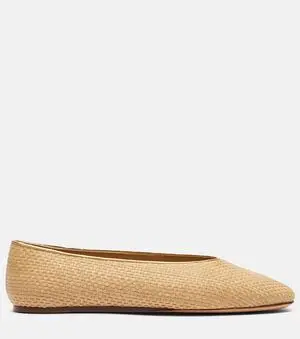 Le Monde Beryl Regency Raffia Ballet Flats