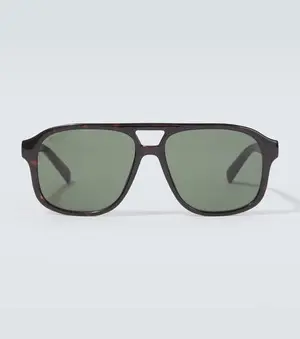 Gucci Green Aviator Sunglasses