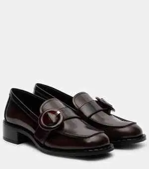Prada Sienna Leather Loafers