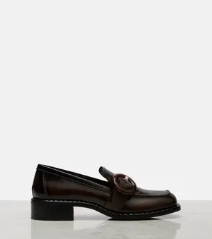 Prada Sienna Leather Loafers