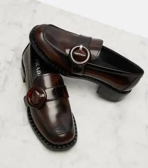 Prada Sienna Leather Loafers