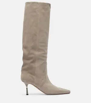 Paris Texas Bettina 75 Knee-high Suede Boots - Grey