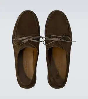SAMAN AMEL City Moc Suede Moccasins - Brown