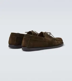 SAMAN AMEL City Moc Suede Moccasins - Brown