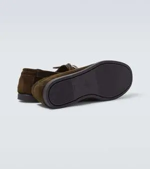 SAMAN AMEL City Moc Suede Moccasins - Brown