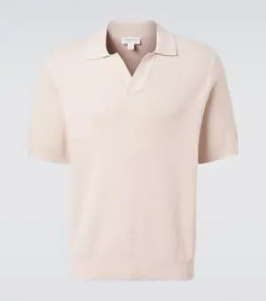 Sunspel Waffle-knit Cotton Polo Shirt
