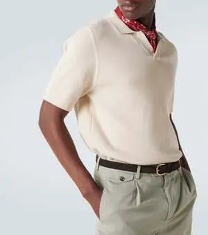 Sunspel Waffle-knit Cotton Polo Shirt