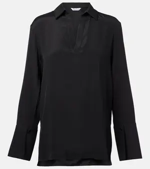 Max Mara Dover Silk-blend Cady Blouse