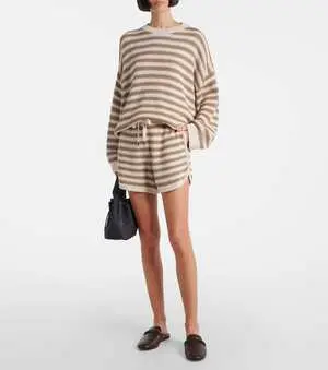 Brunello Cucinelli Striped Cotton-blend Sweater