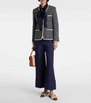 Valentino Garavani Wool And Cotton-blend Boucle Jacket