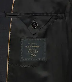 Dolce & Gabbana Silk Twill Suit - Black