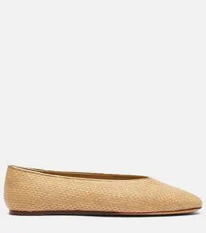 Le Monde Beryl Regency Raffia Ballet Flats