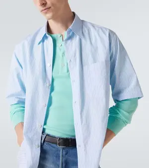Auralee Striped Cotton Shirt