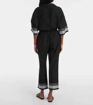 JOSEPH Tottenham Cropped Straight Pants