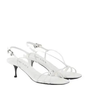 Prada Heeled Leather Sandals
