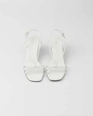 Prada Heeled Leather Sandals