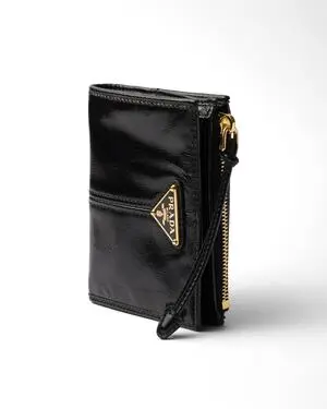 Prada Small Leather Wallet - Black