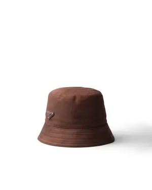 Prada Cotton Bucket Hat - Brown
