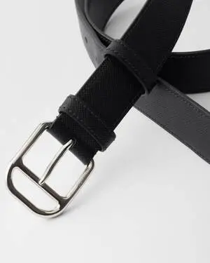 Prada Saffiano Leather Belt