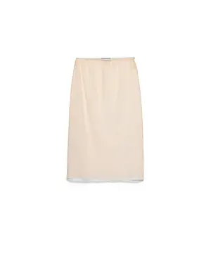 Prada Cotton Tulle Slip - Neutral