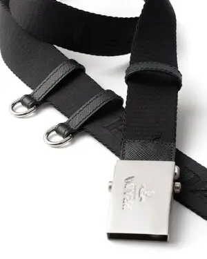 Prada Cotton Tape Belt - Black