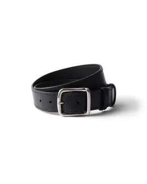 Prada Leather Belt - Black
