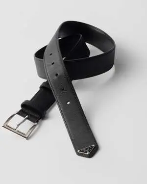 Prada Saffiano Leather Belt