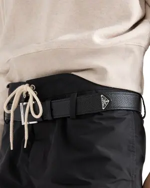 Prada Leather Belt - Black