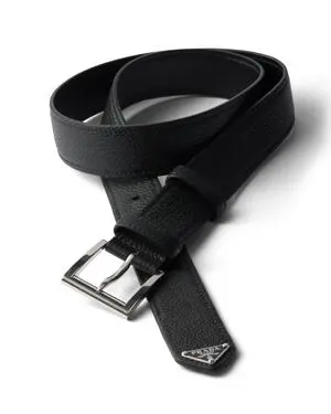 Prada Leather Belt - Black