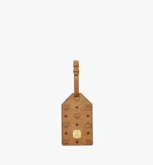 Mcm Ottomar Luggage Tag - Cognac