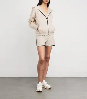 Eleventy Cotton-blend Zip-up Hoodie
