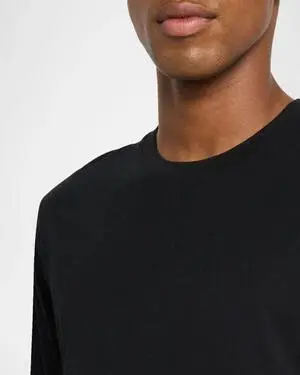 FRAME Apos;s Light Cotton T-shirt - Black